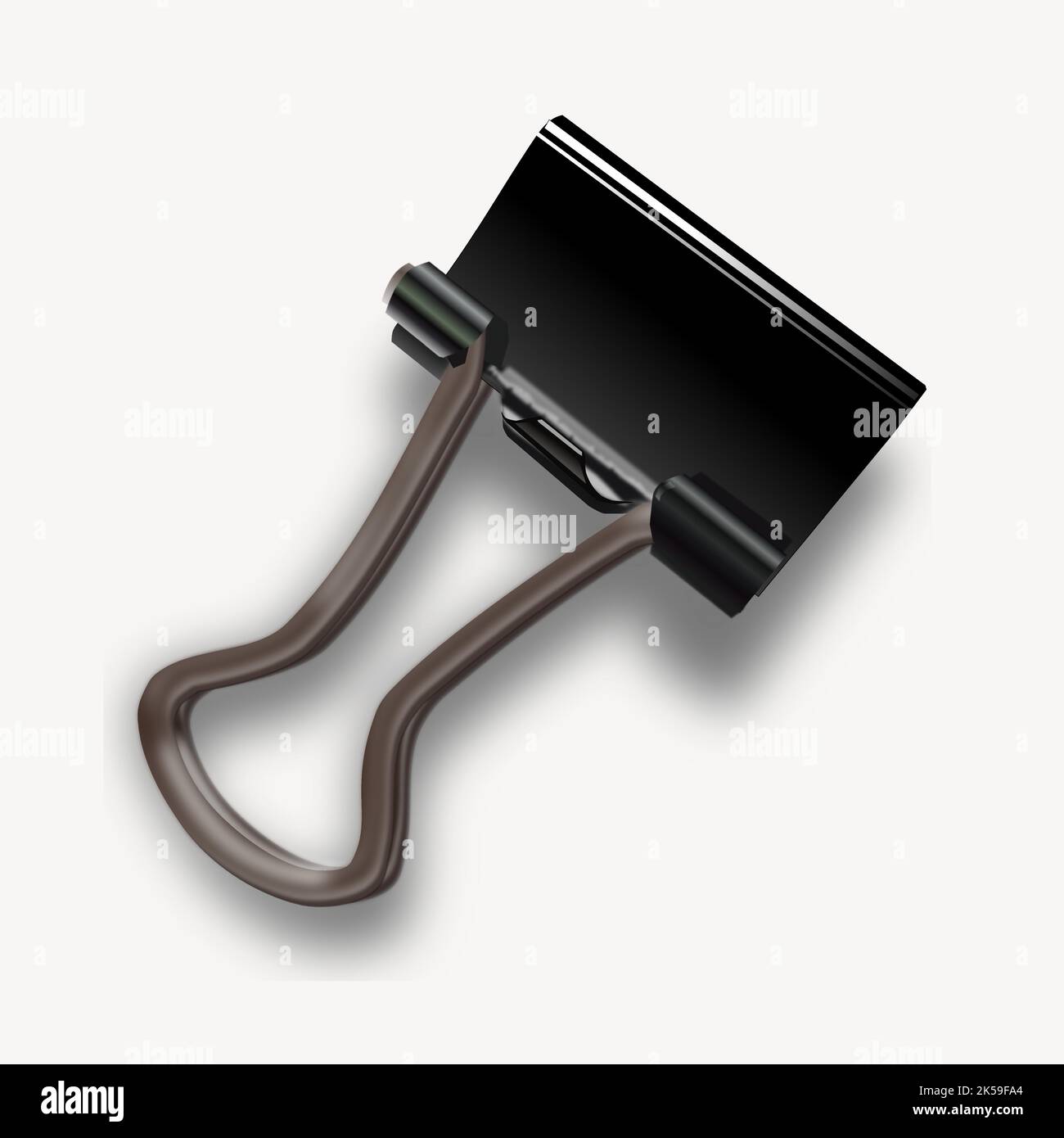 Binder clip clipart, stationery illustration vector Stock Vector Image ...