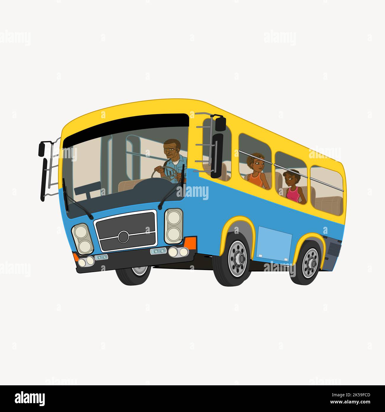 School bus clipart, vehicle illustration vector Stock Vector Image ...