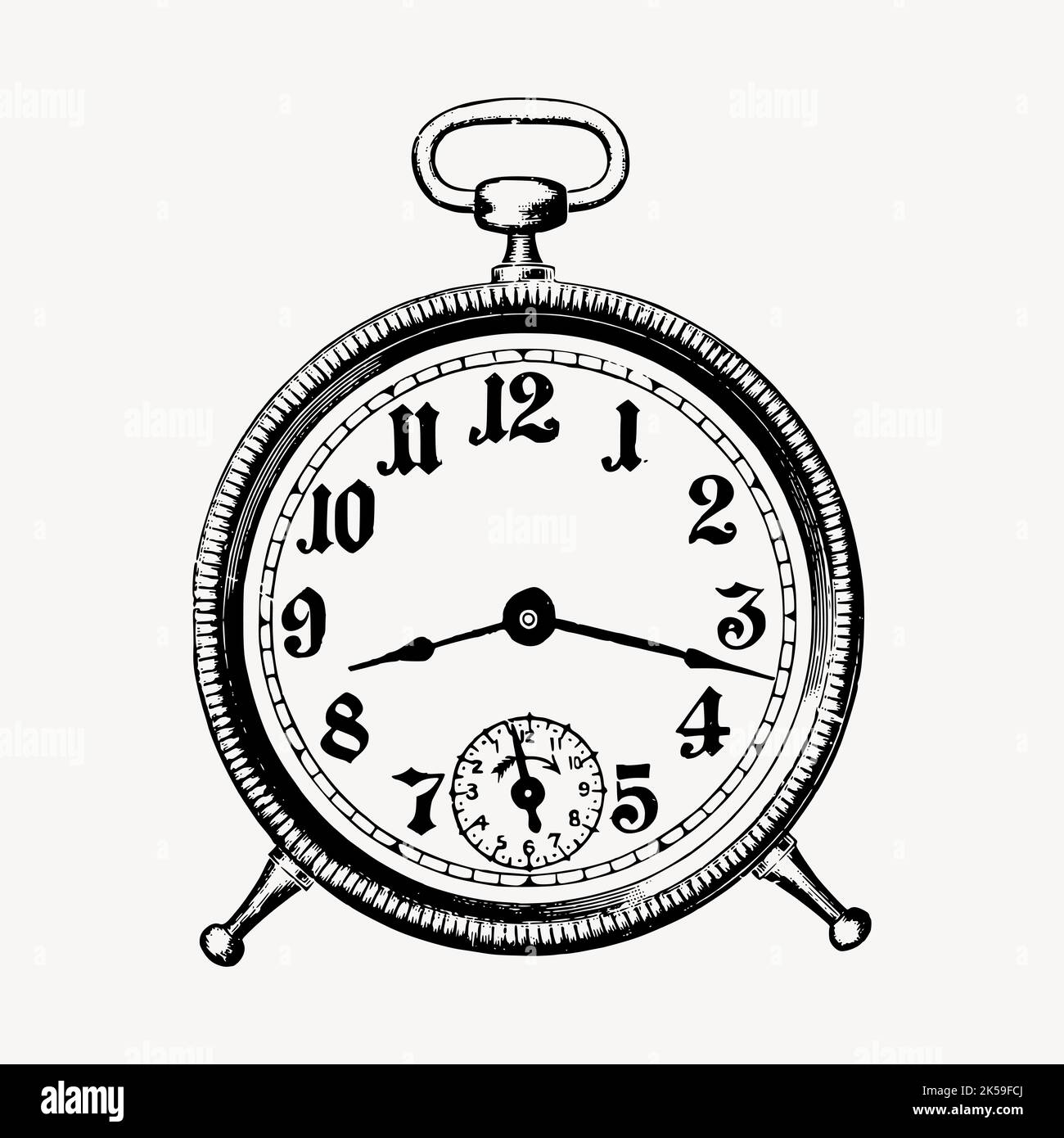 Alarm clock clipart, object illustration vector Stock Vector Image ...