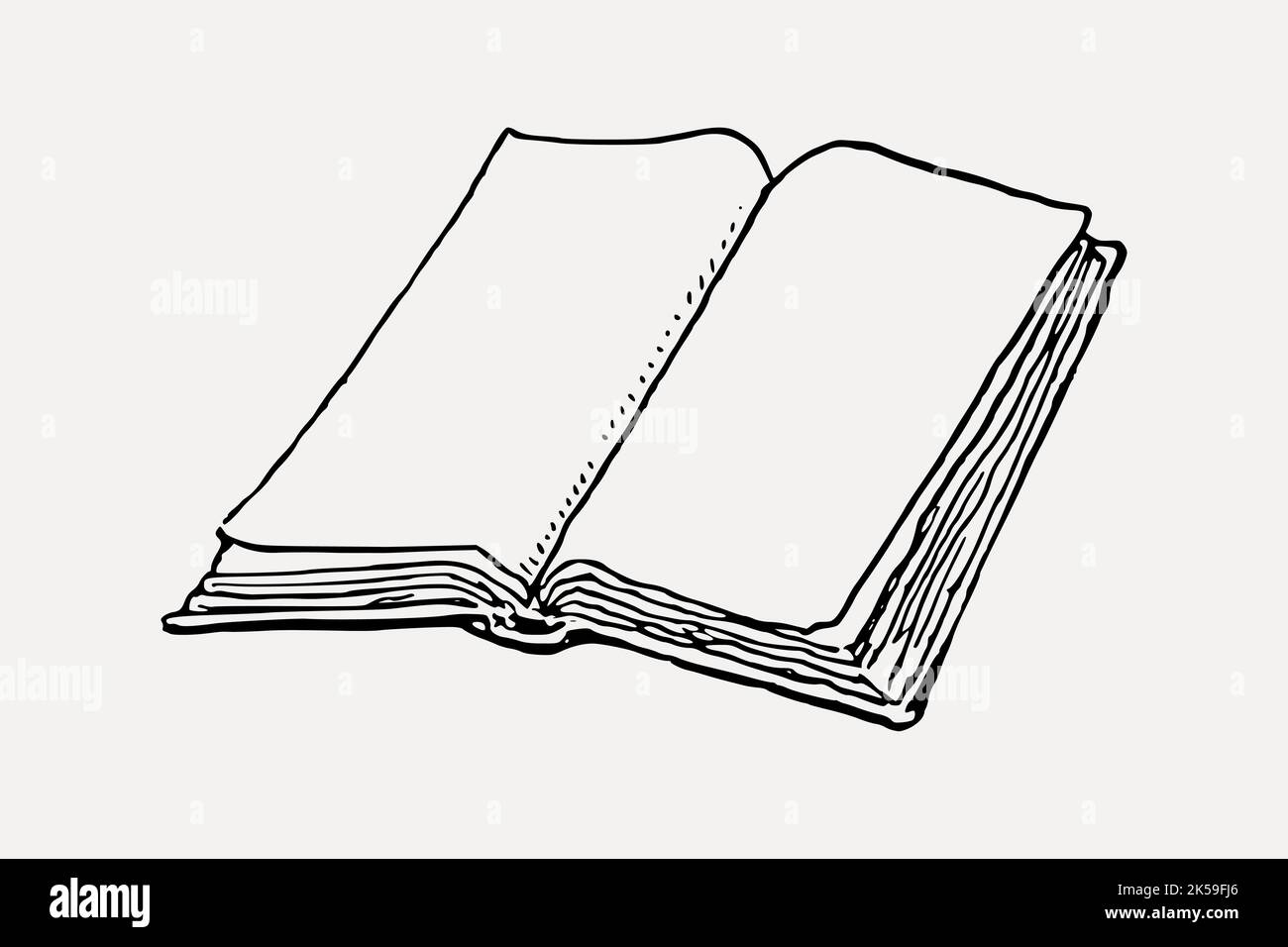 Book drawing, education illustration vector Stock Vector Image & Art ...