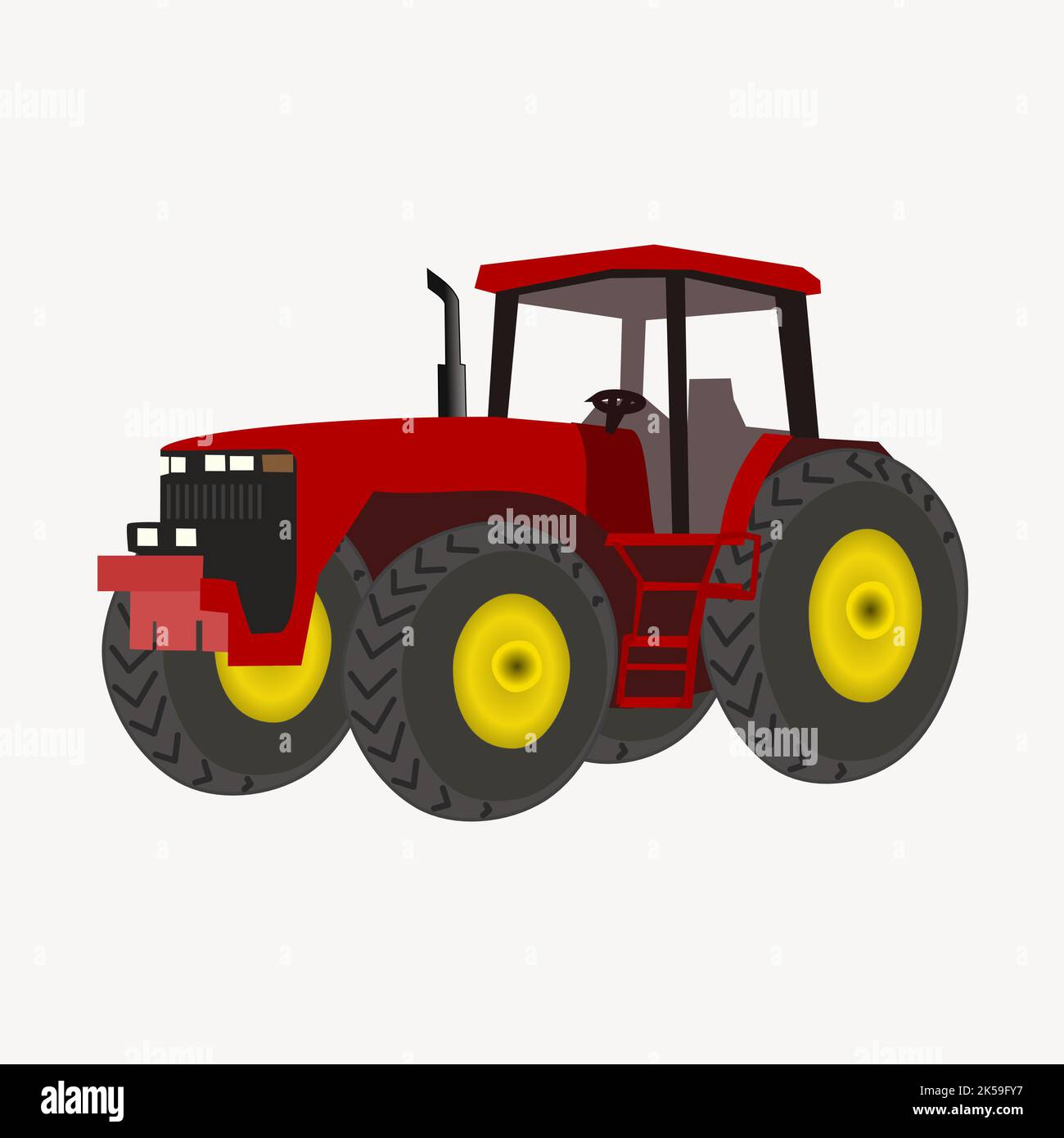 Red Tractor Clipart Red Tractor Royalty Free Vector Image