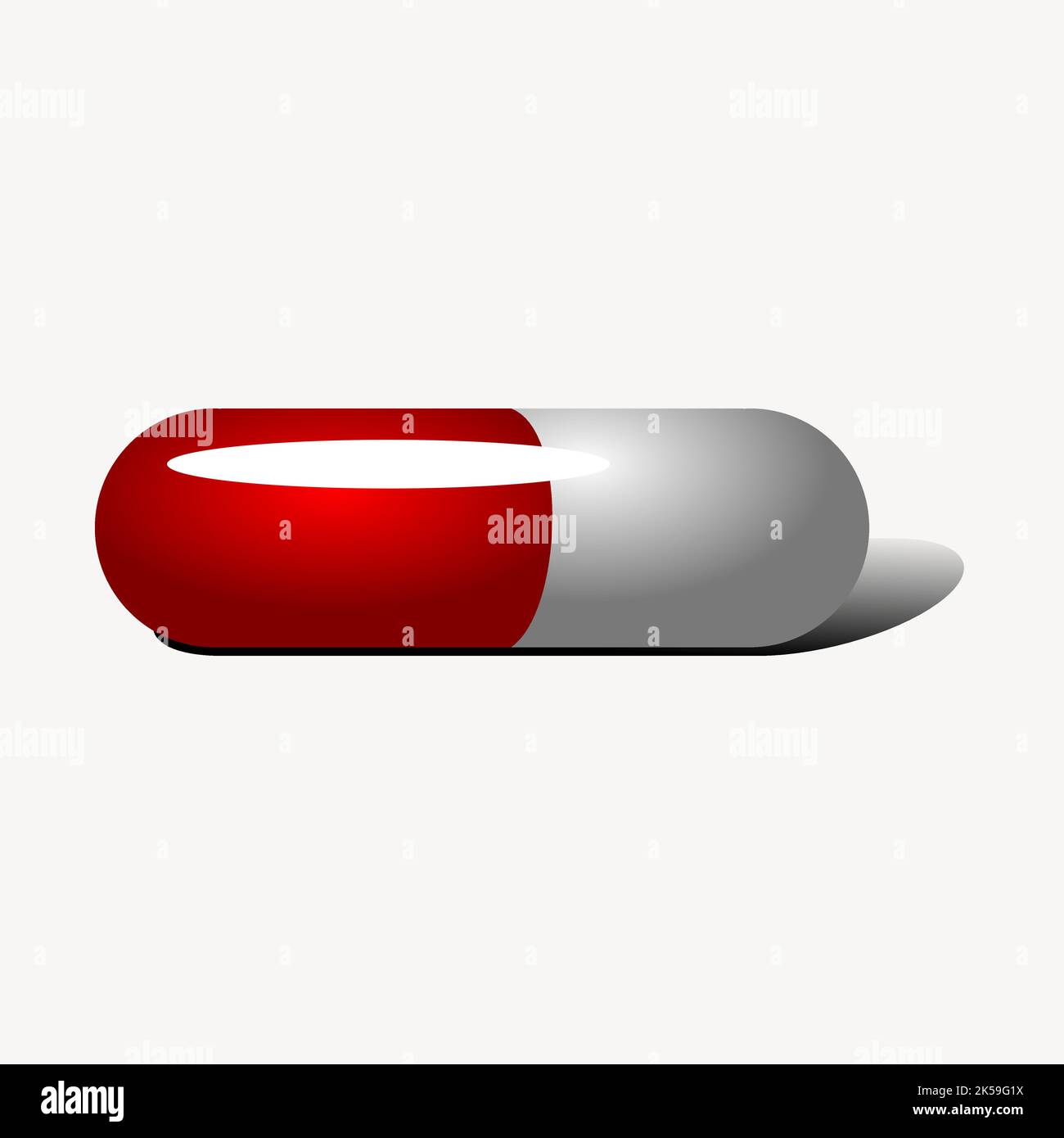 Medicine capsule clipart, health illustration vector Stock Vector Image ...
