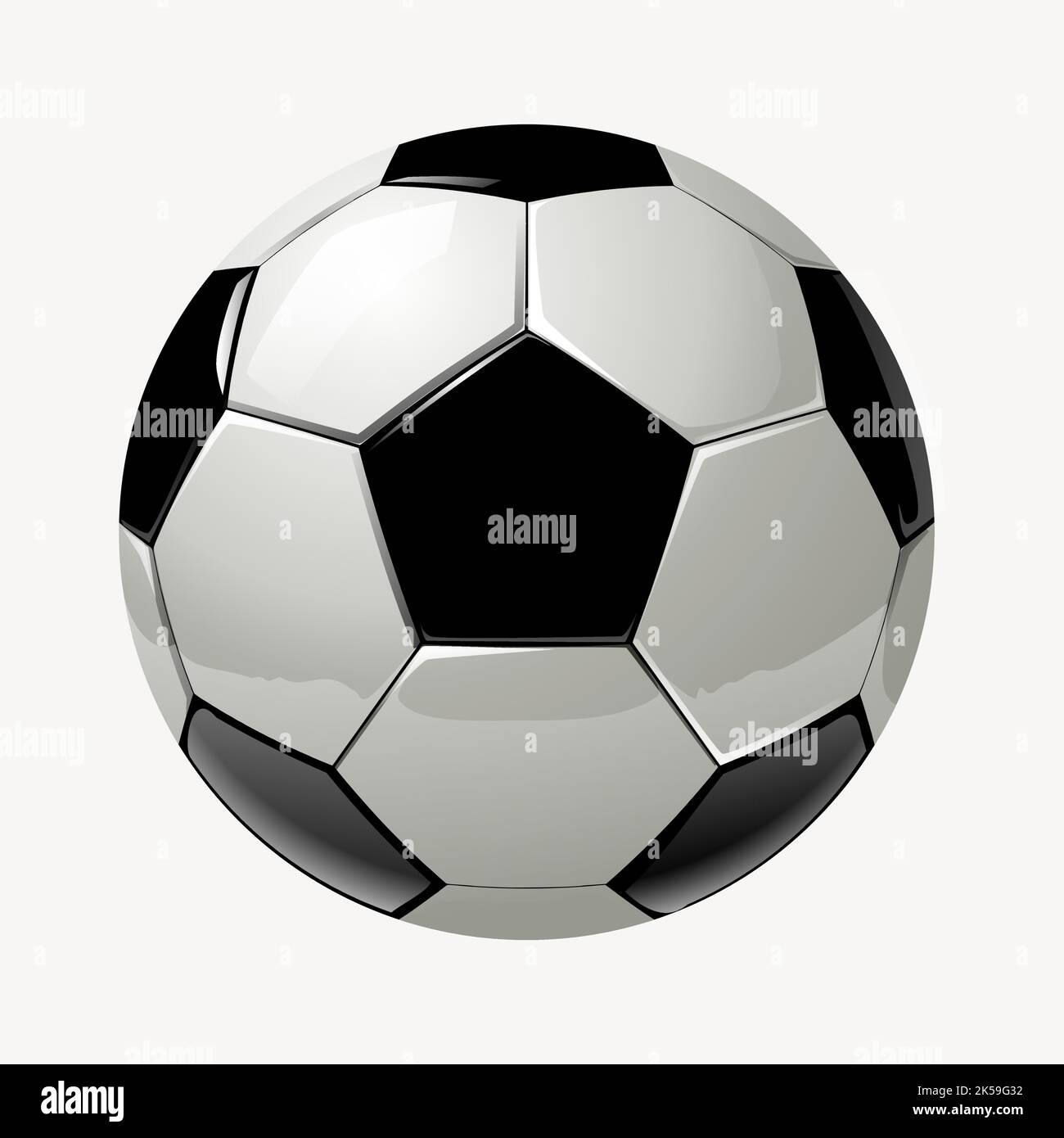 Soccer ball clipart, sport equipment illustration vector Stock Vector ...