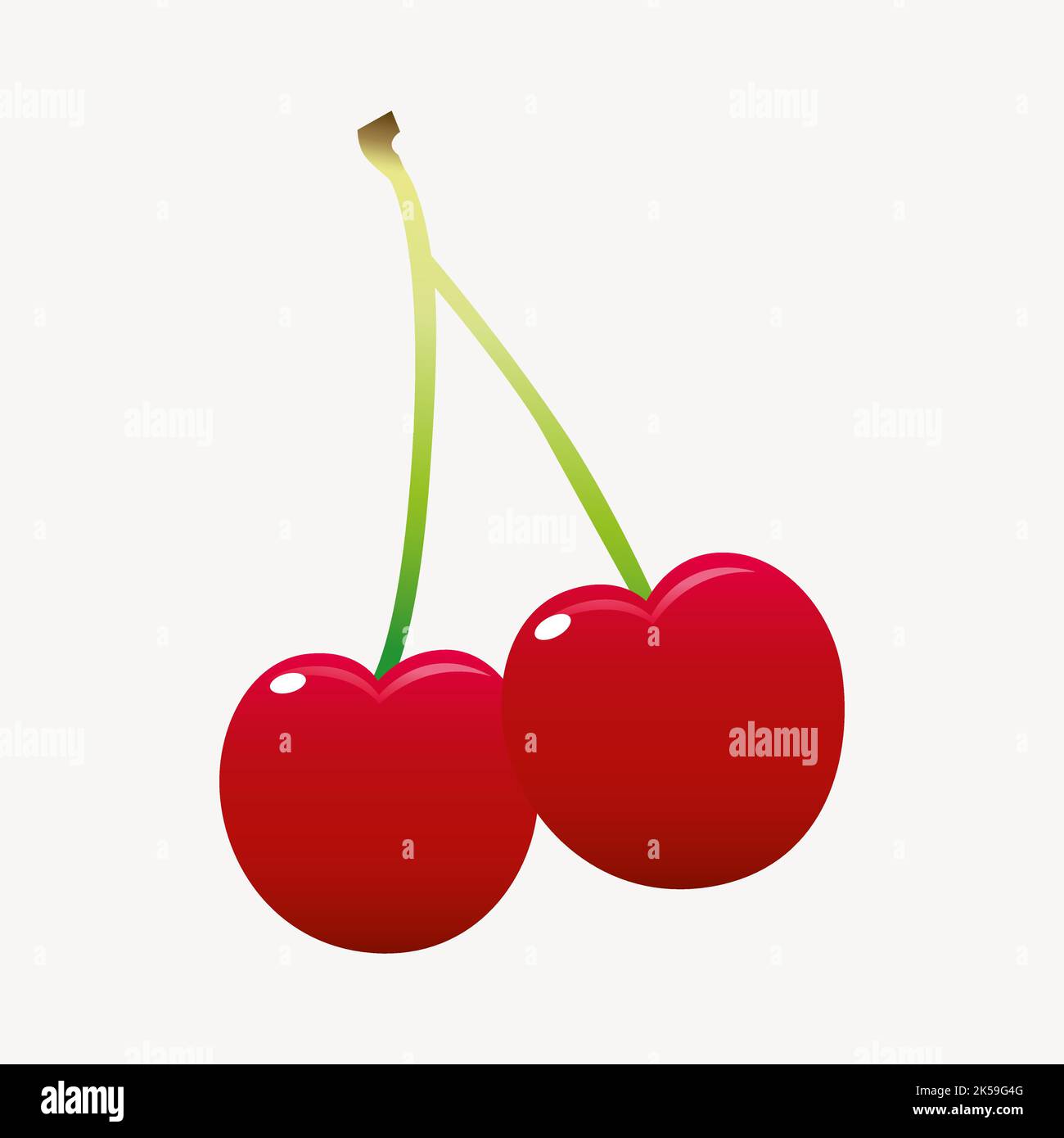 Cherries clipart, fruit illustration vector Stock Vector Image & Art ...