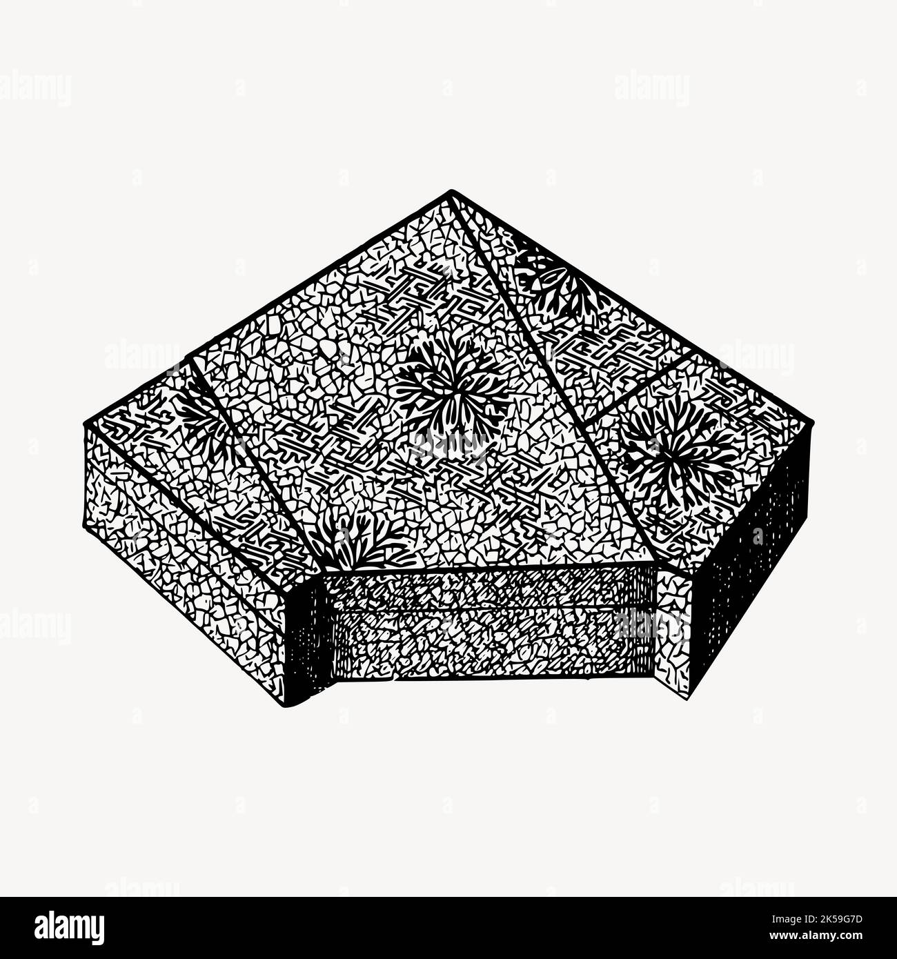 Ornate box illustration clipart vector Stock Vector Image & Art - Alamy