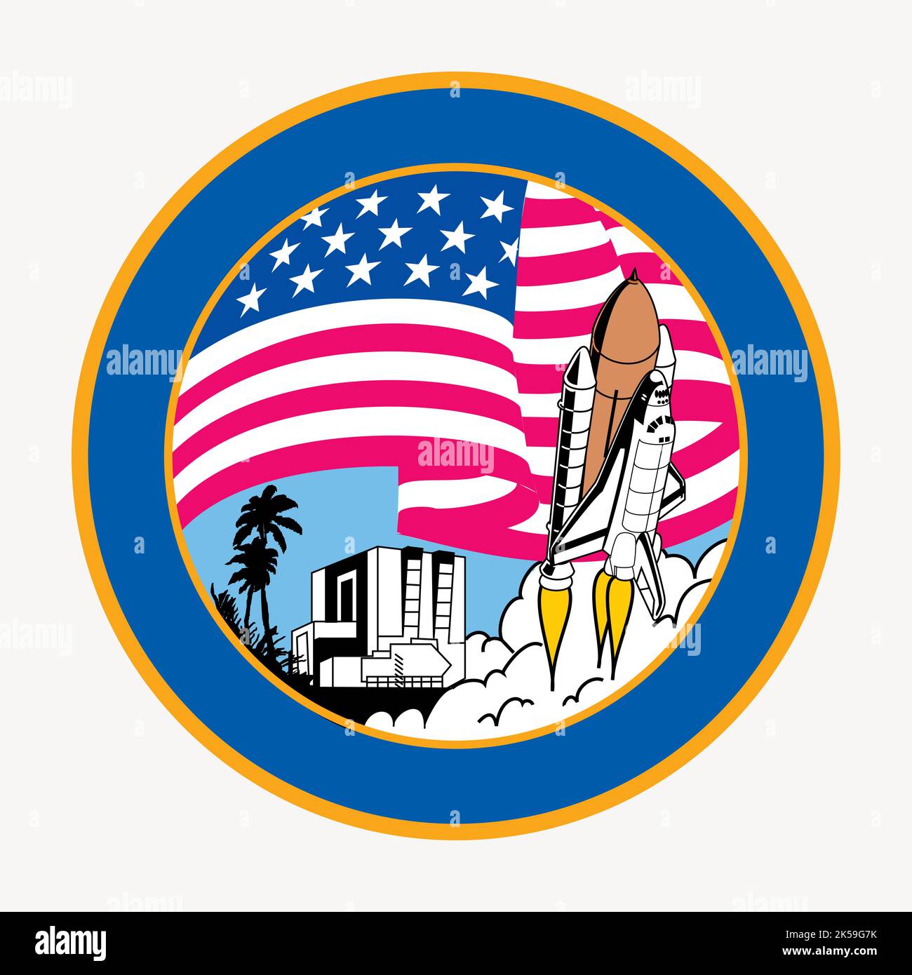 Space rocket badge clipart hi-res stock photography and images - Alamy