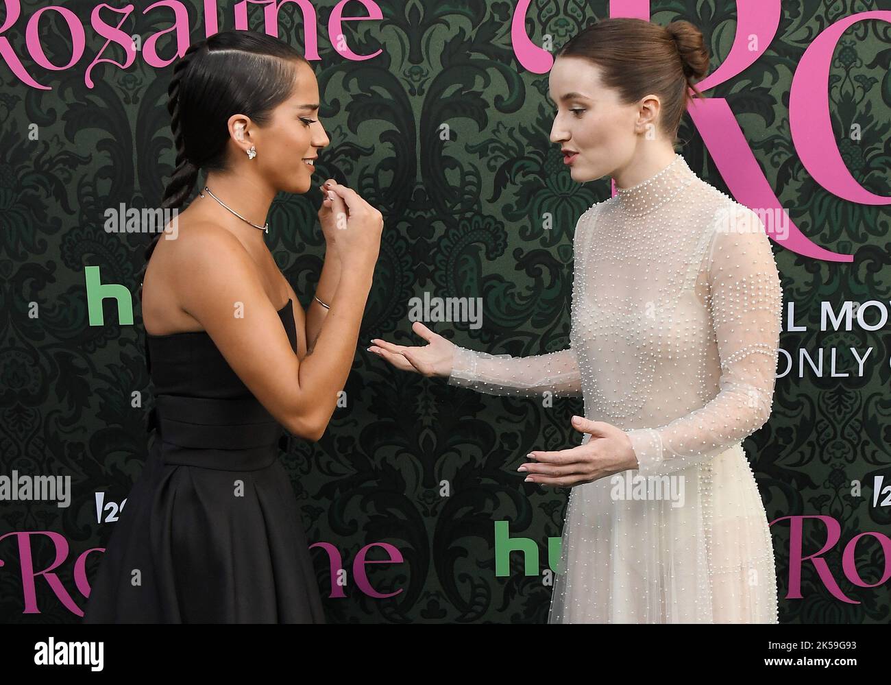 (L-R) Isabela Merced and Kaitlyn Dever at the 20th Century Studio's ...