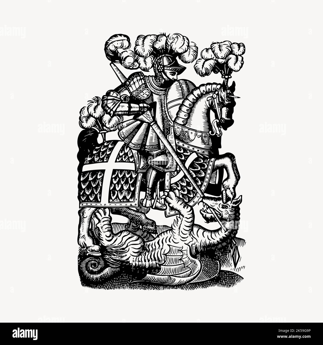 Knight illustration clipart vector Stock Vector Image & Art - Alamy