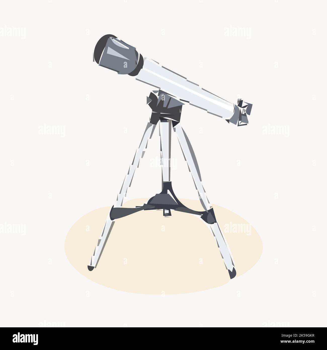 Telescope clipart, object illustration vector Stock Vector Image & Art ...