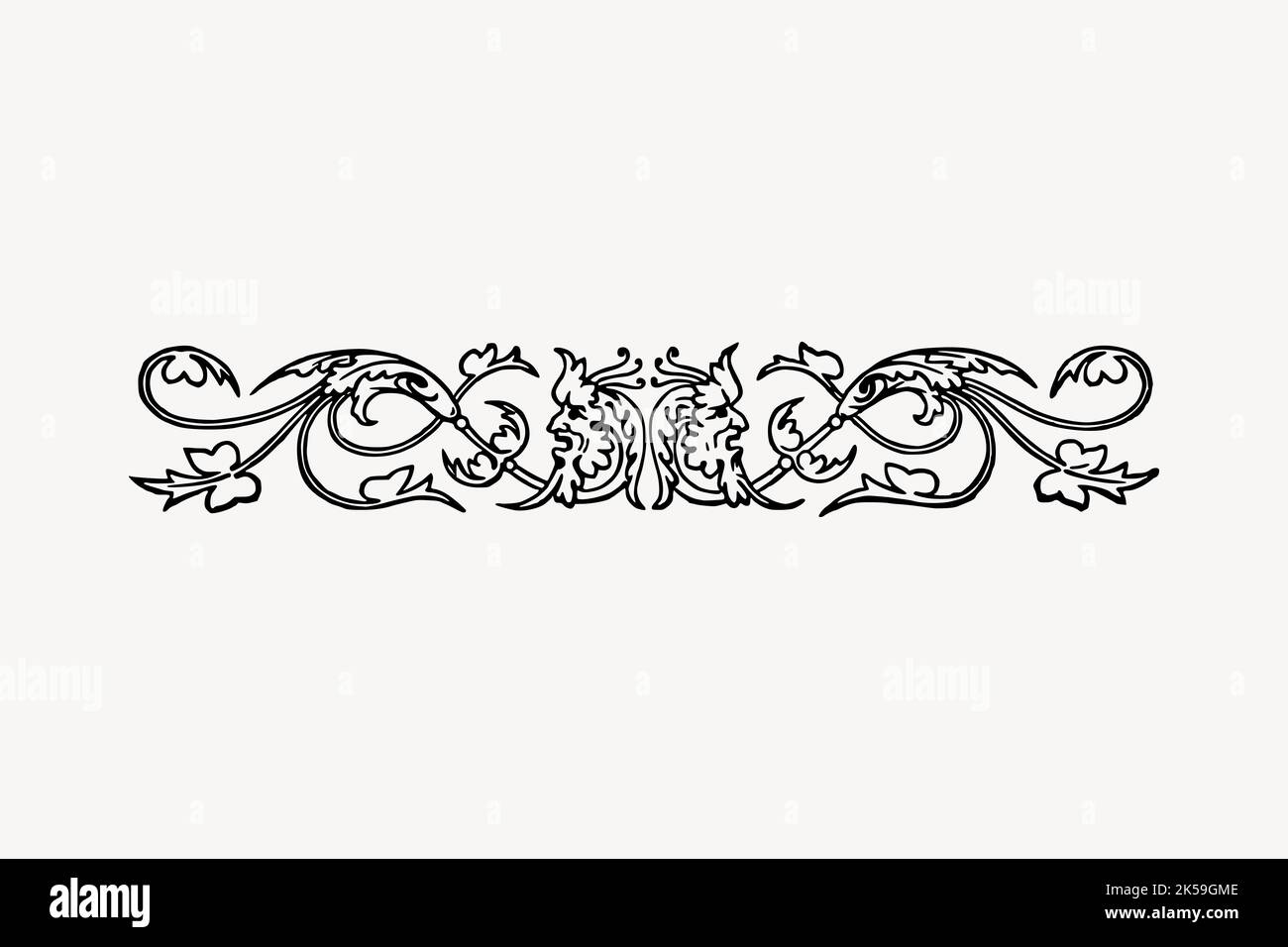 Edwardian flourish illustration clipart vector Stock Vector Image & Art ...