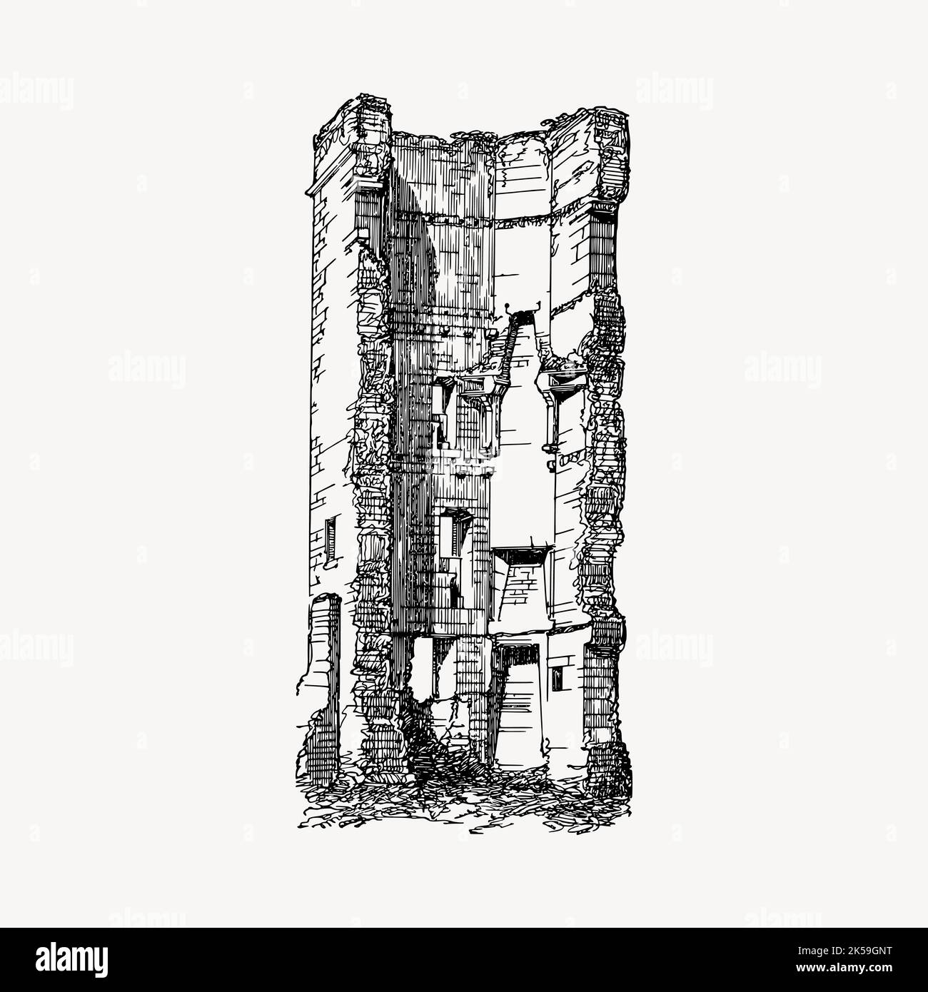 Fort tower illustration clipart vector Stock Vector Image & Art - Alamy