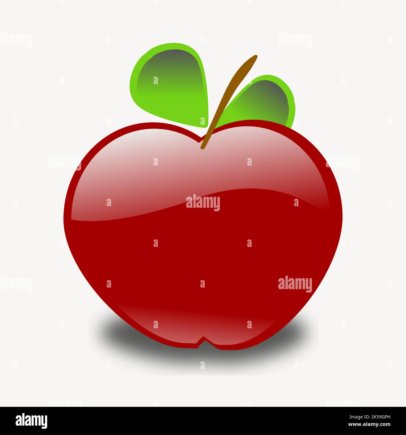 Apple clipart, fruit illustration vector Stock Vector Image & Art - Alamy