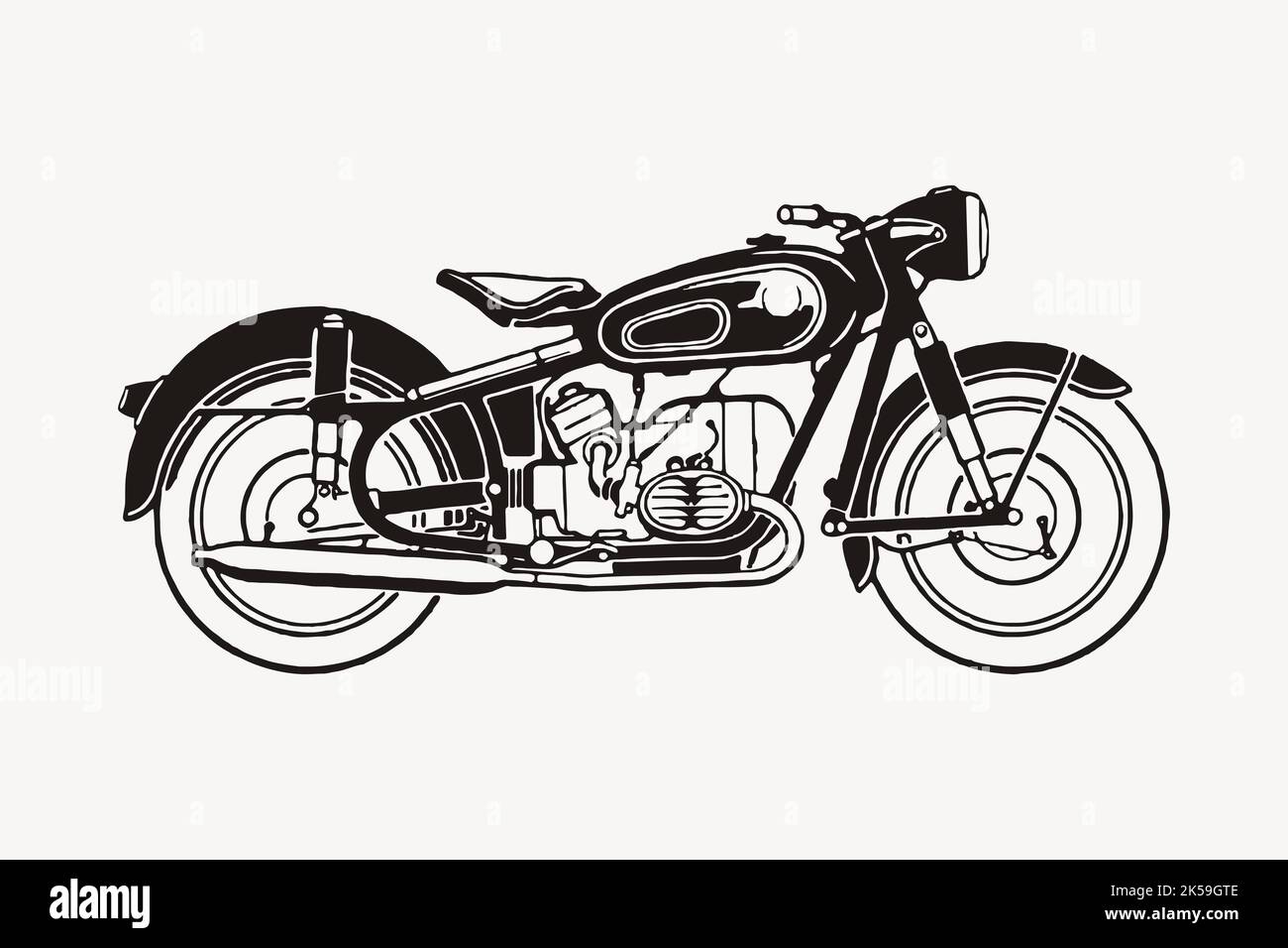 Motorcycle drawing hi-res stock photography and images - Alamy