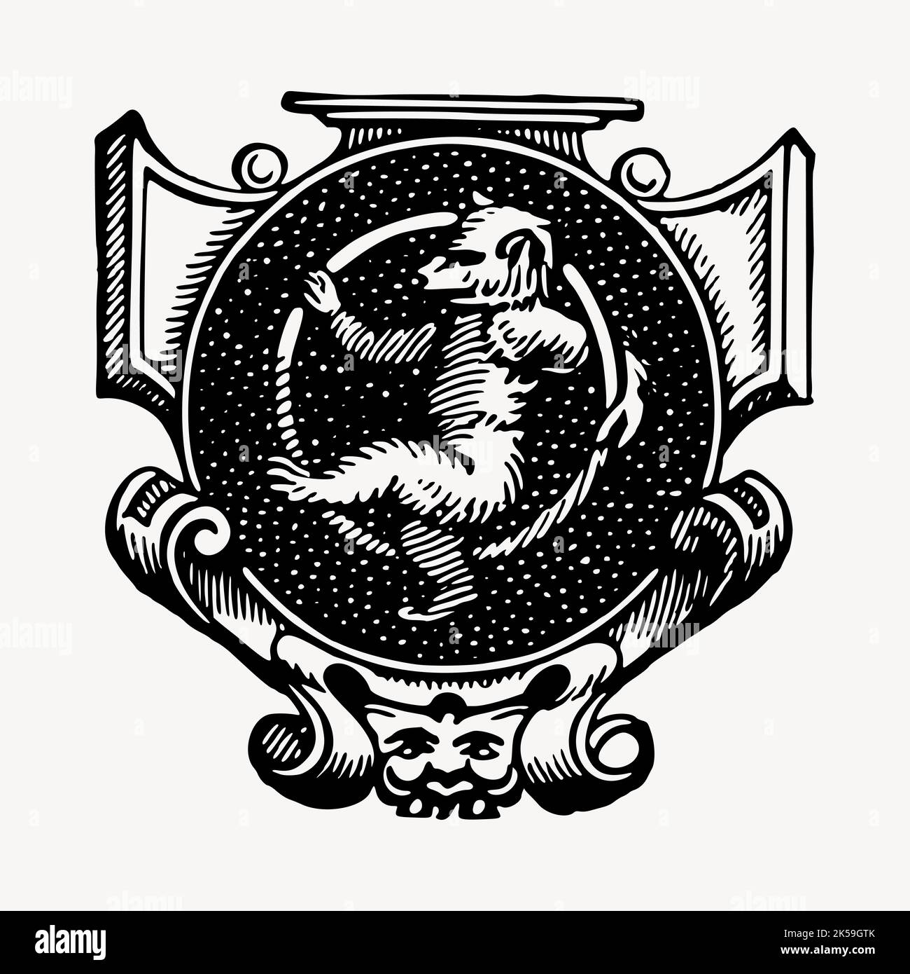 Dancing bear badge clipart hi-res stock photography and images - Alamy
