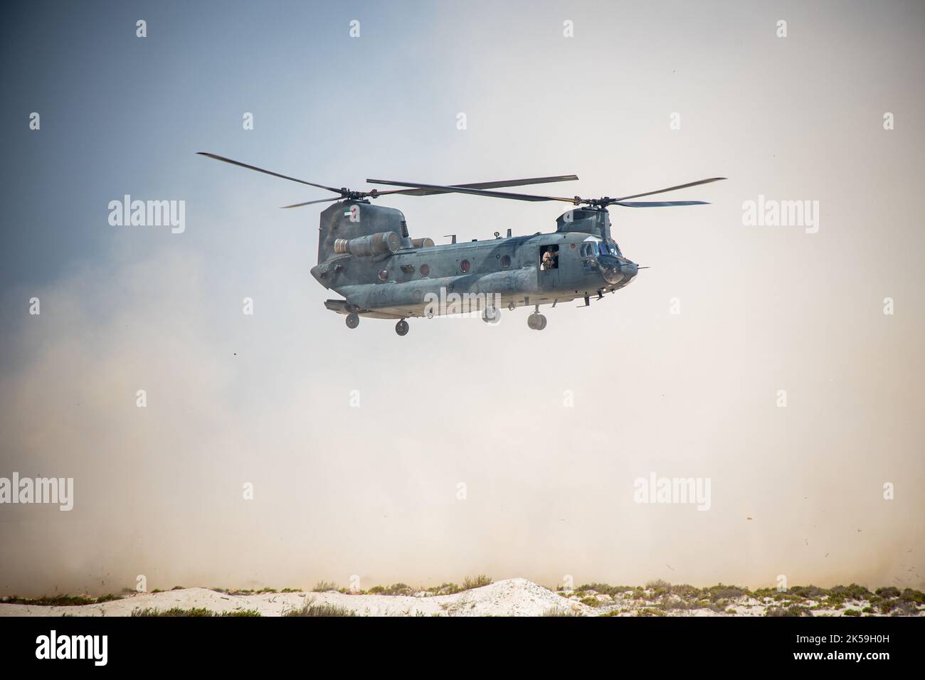 A United Arab Emirates Presidential Guard’s CH-47 Chinook helicopter ...
