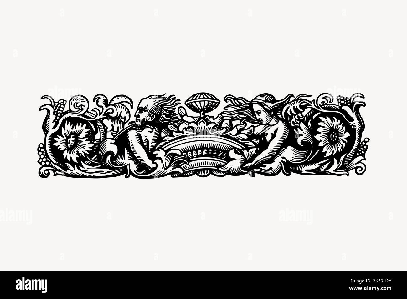 Victorian flourish illustration clipart vector Stock Vector Image & Art ...