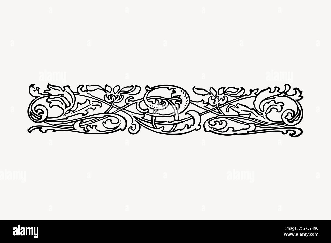 Ornamental divider illustration clipart vector Stock Vector Image & Art ...
