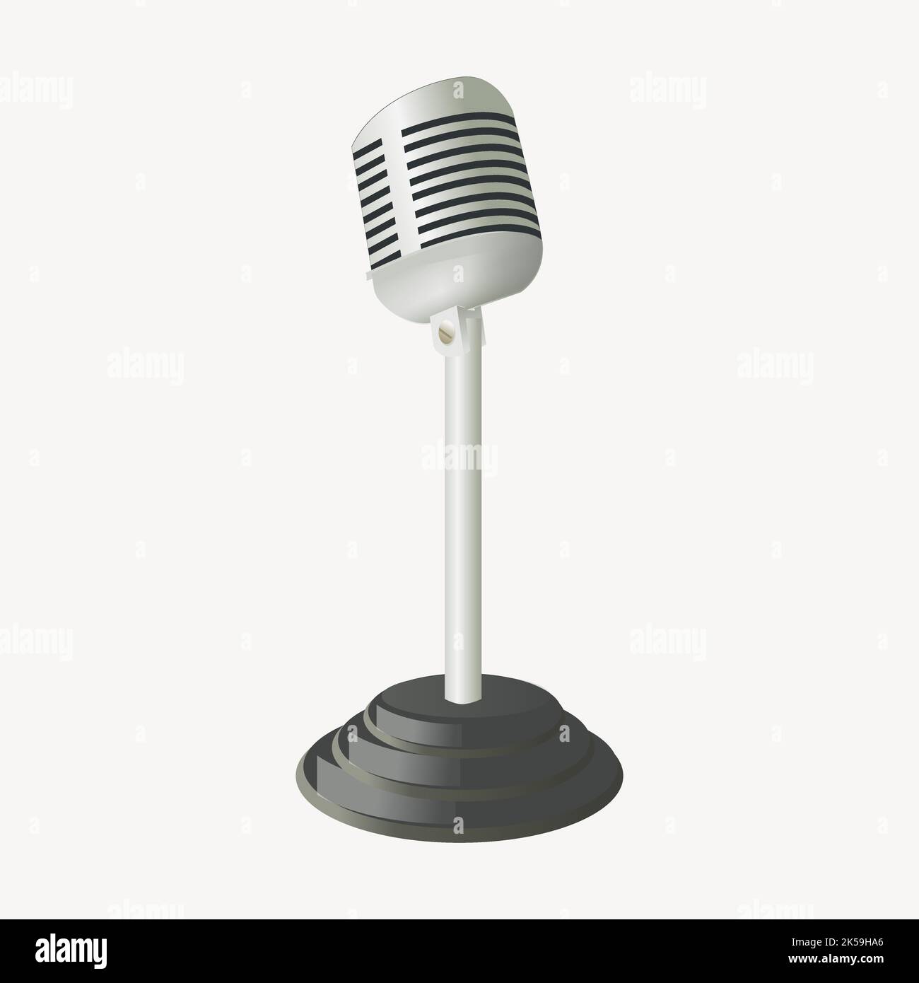 Microphone clipart, illustration vector Stock Vector Image & Art - Alamy