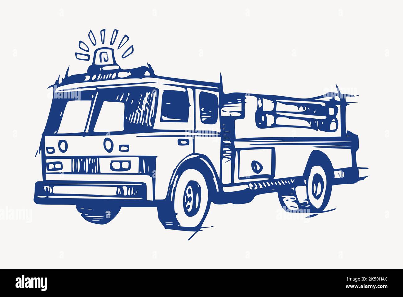 Firetruck clipart, vehicle illustration vector Stock Vector Image & Art ...