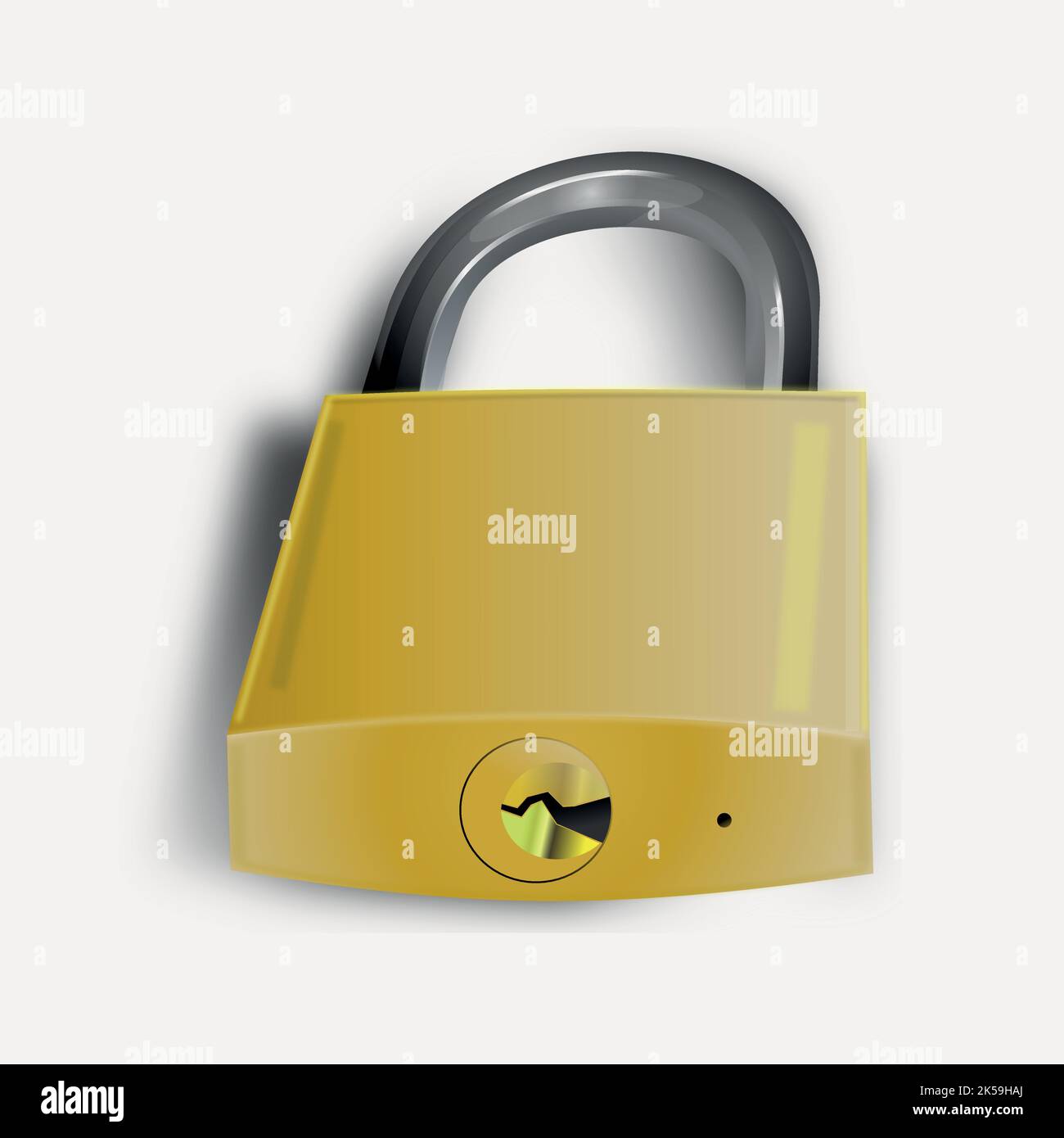 Padlock clipart, illustration vector Stock Vector Image & Art - Alamy