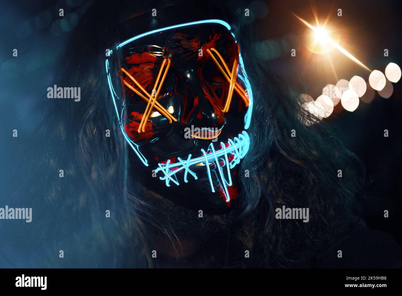 Neon mask hi-res stock photography and images - Alamy