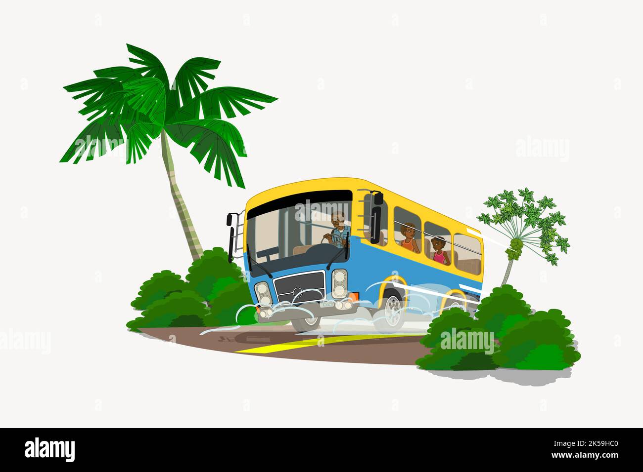 Tour bus clipart, vehicle illustration vector Stock Vector Image & Art ...