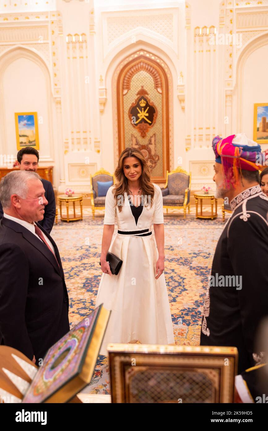 Jordan’s King Abdullah II, his son, Crown Prince Hussein, Queen Rania ...