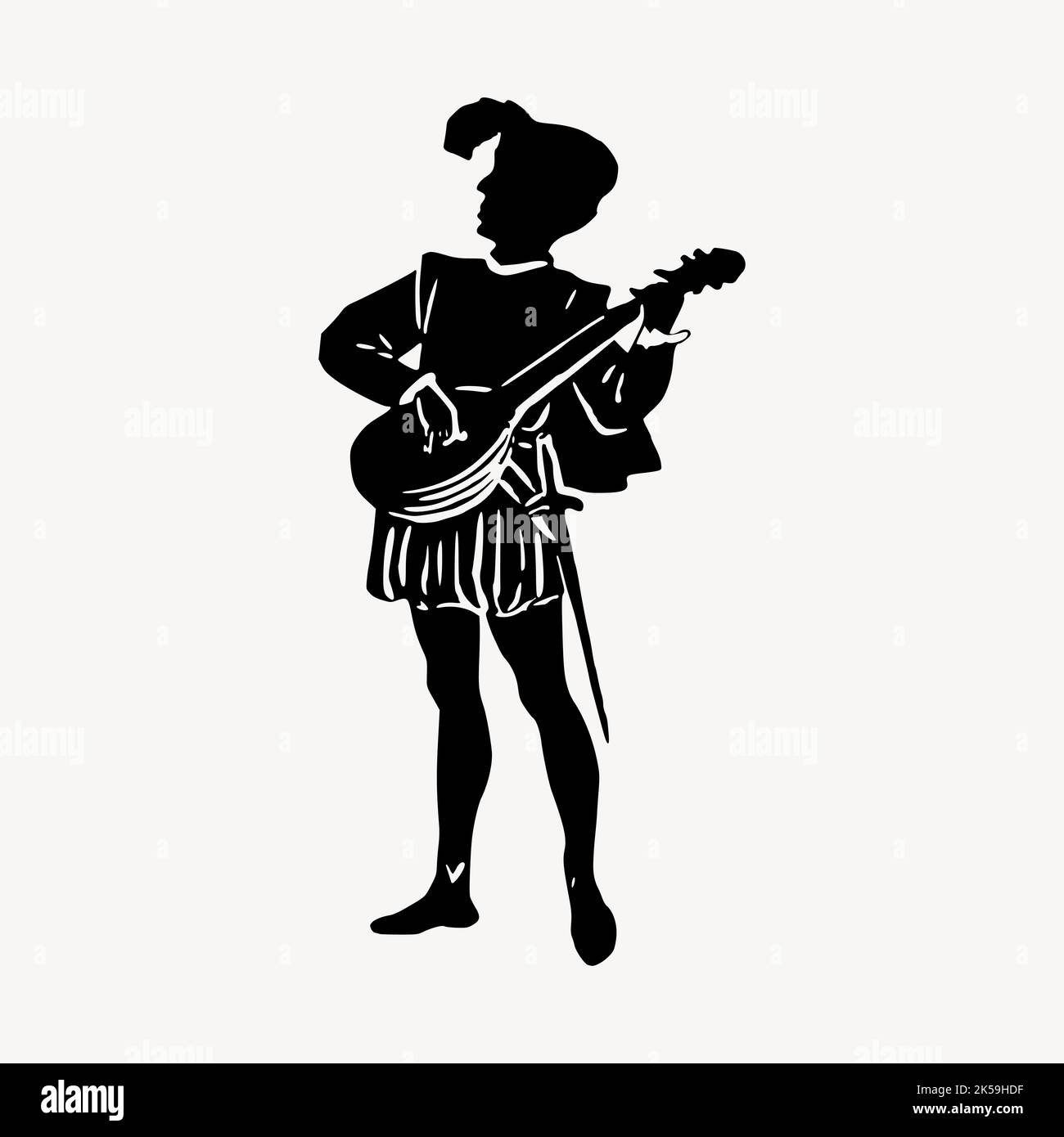 Medieval performer illustration clipart vector Stock Vector Image & Art ...