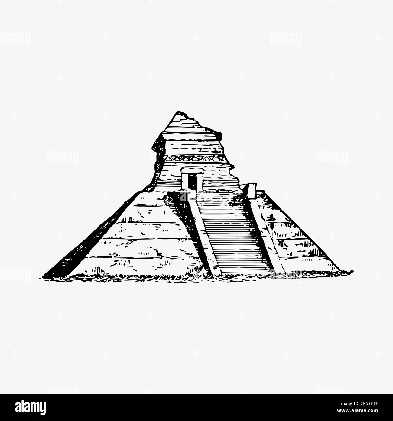 Aztec temple clipart Stock Vector Images - Alamy