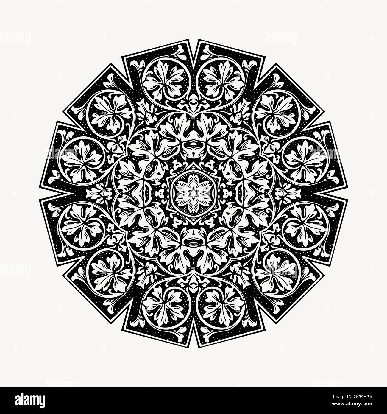 Decorative mandala decoration illustration clipart vector Stock Vector ...