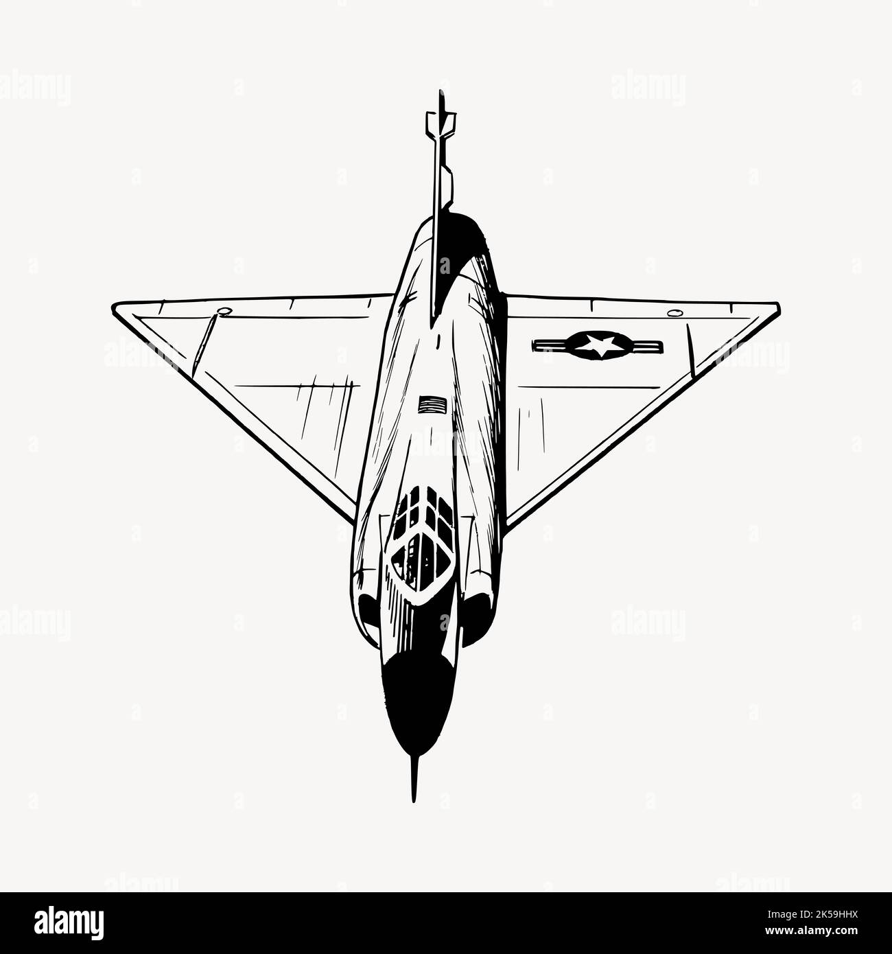 Vintage jet fighter Stock Vector Images - Alamy