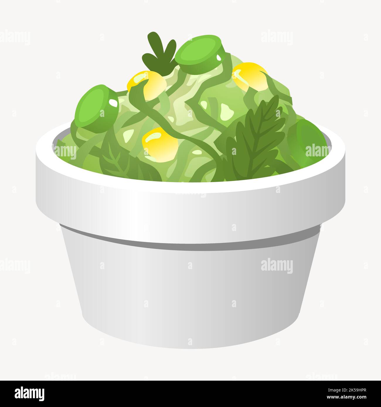 Coleslaw salad clipart, food illustration vector Stock Vector Image ...