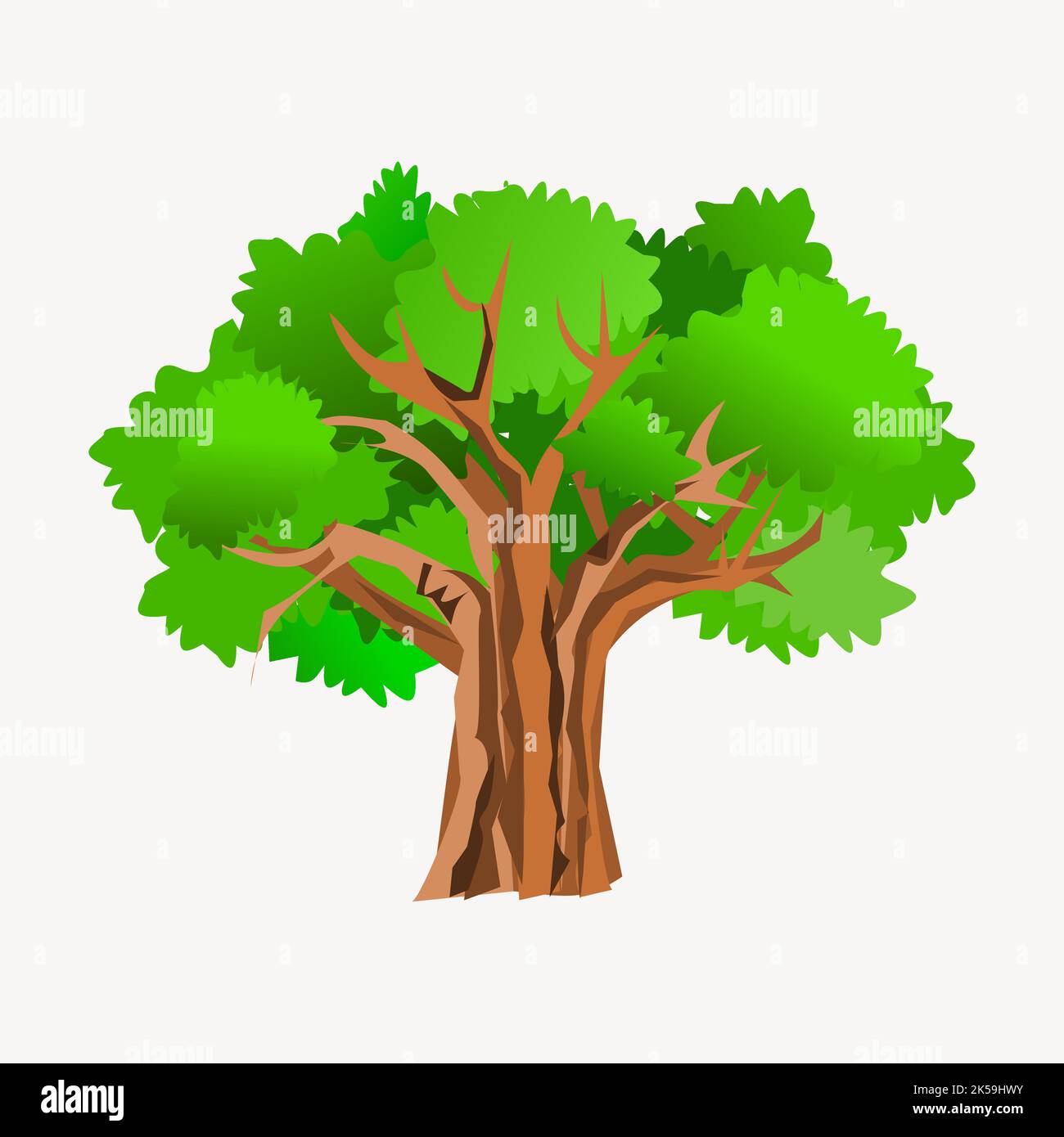 Lone tree clipart, botanical illustration vector Stock Vector Image ...