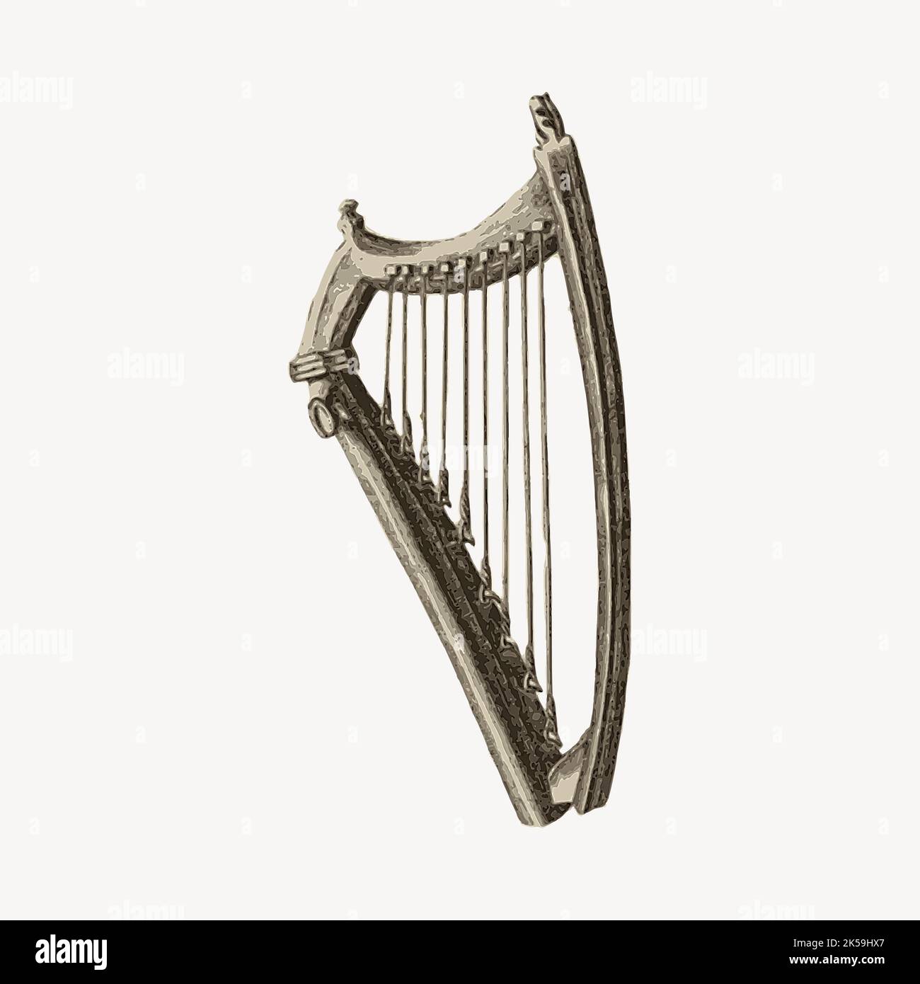 Celtic harp clipart hi-res stock photography and images - Alamy
