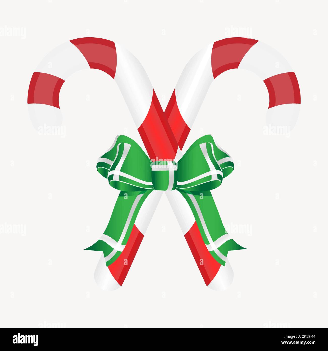 Christmas candy cane clipart, illustration vector Stock Vector Image ...