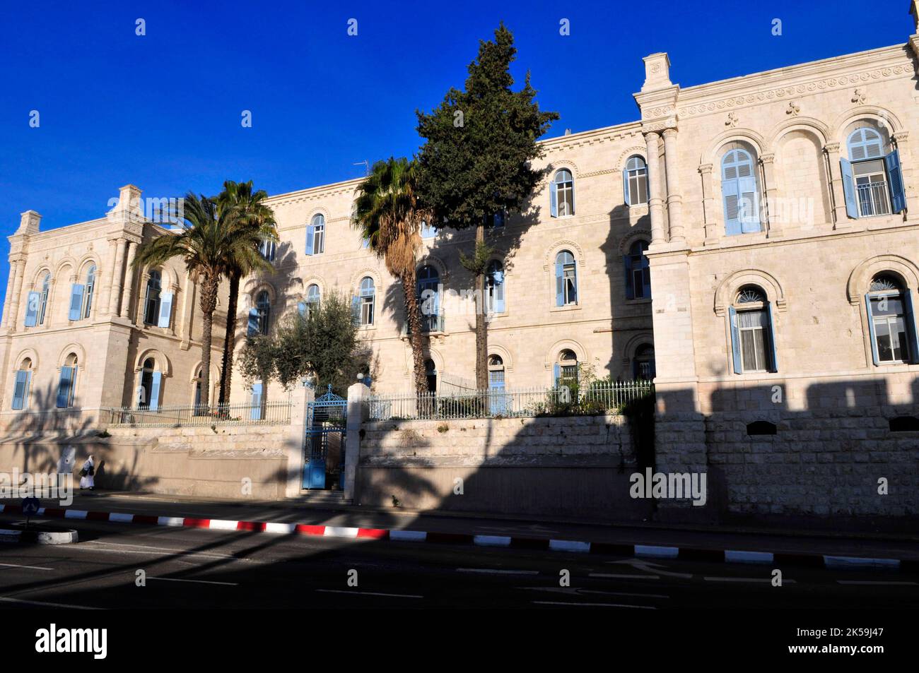 Saint-Louis Hospital, Jerusalem, Israel Stock Photo - Alamy