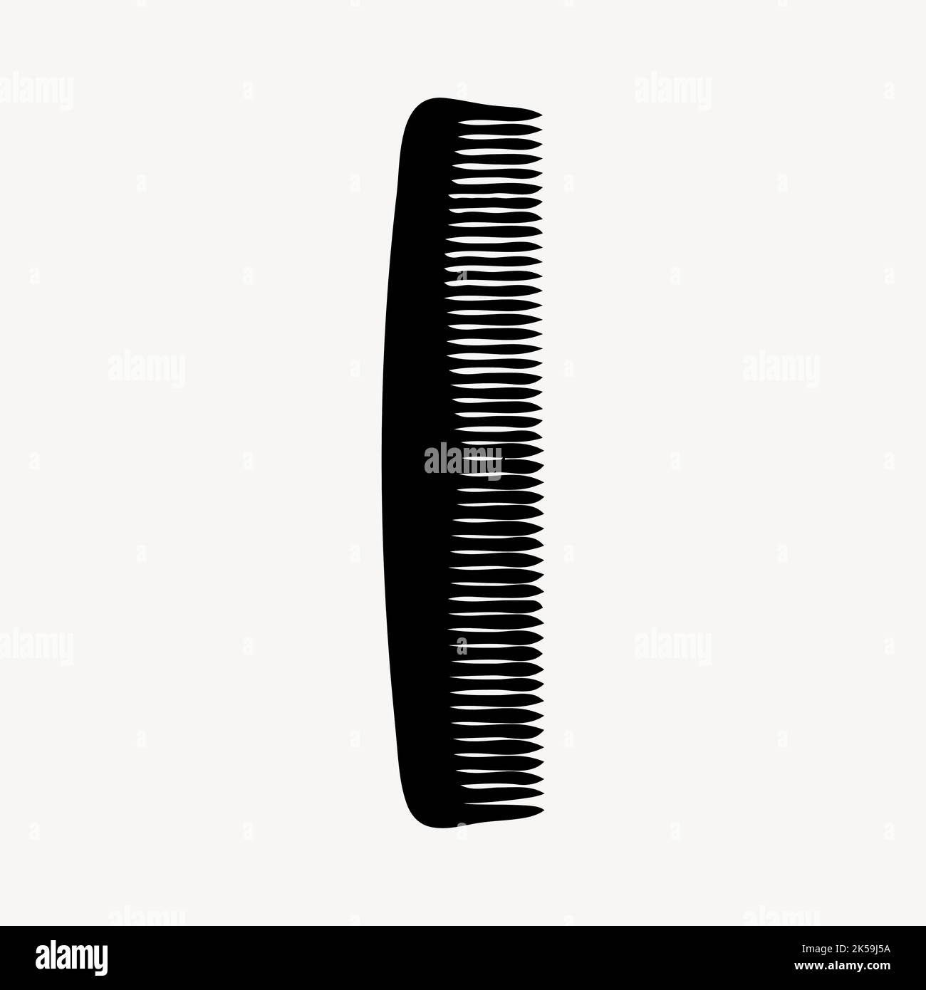 Comb silhouette clipart, salon tool illustration vector Stock Vector ...