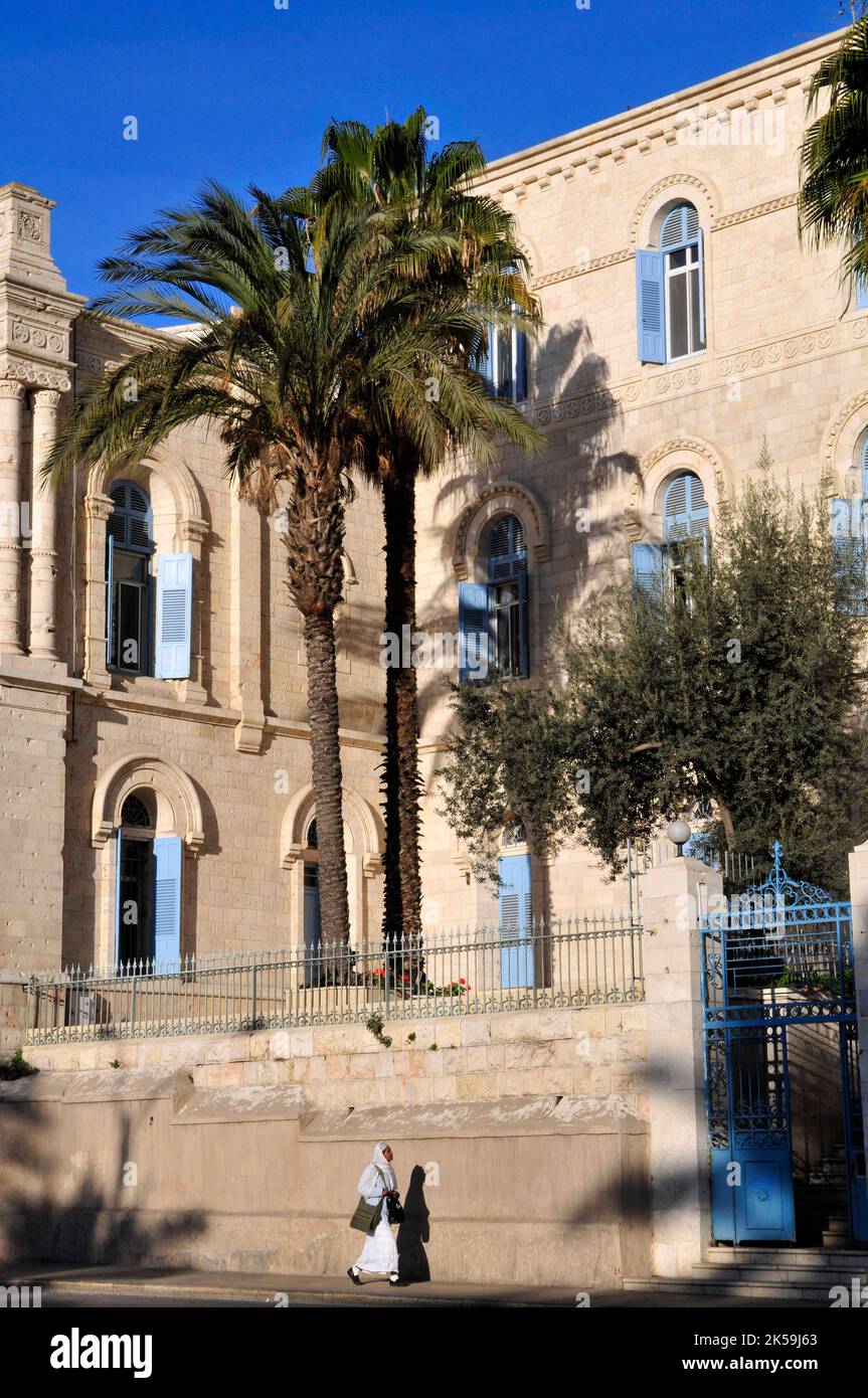 Saint-Louis Hospital, Jerusalem, Israel Stock Photo - Alamy