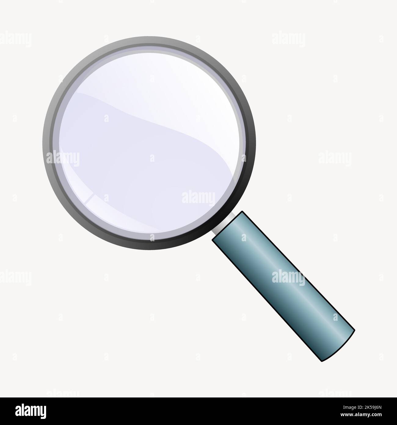 Magnifying glass clipart, object illustration vector Stock Vector Image ...