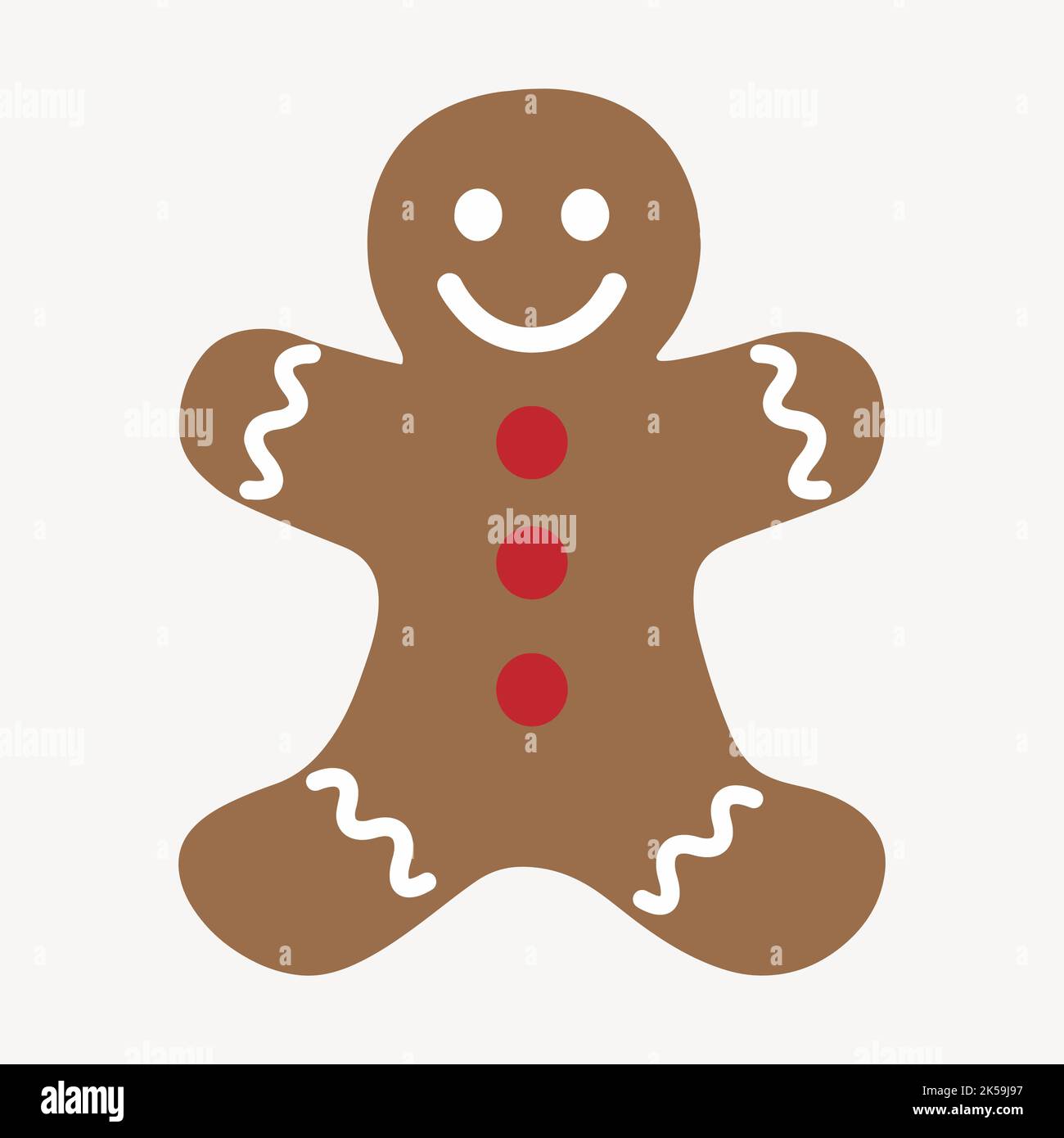 Gingerbread clipart, food illustration vector Stock Vector Image & Art ...