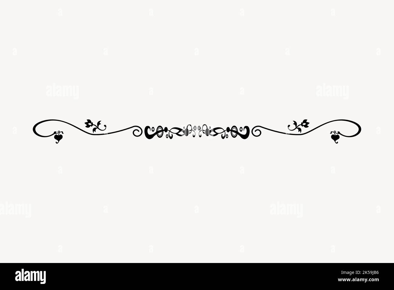 Flourish divider clipart hi-res stock photography and images - Alamy