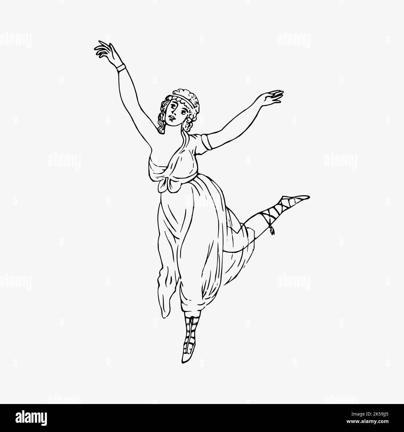 Greek Dancer Clipart Silhouette