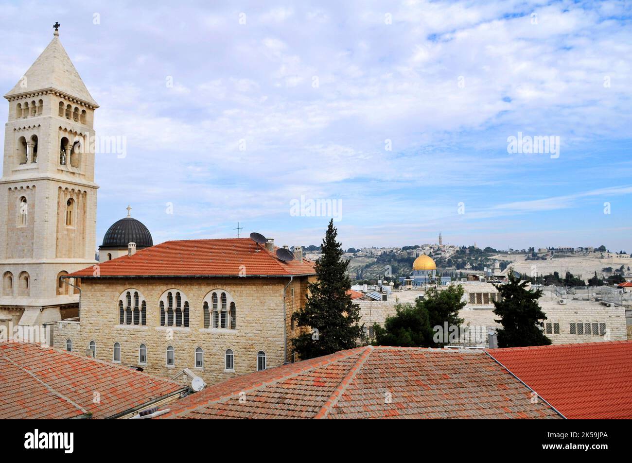 The Lutheran Church of the Redeemer in the Christian Quarter in the old ...