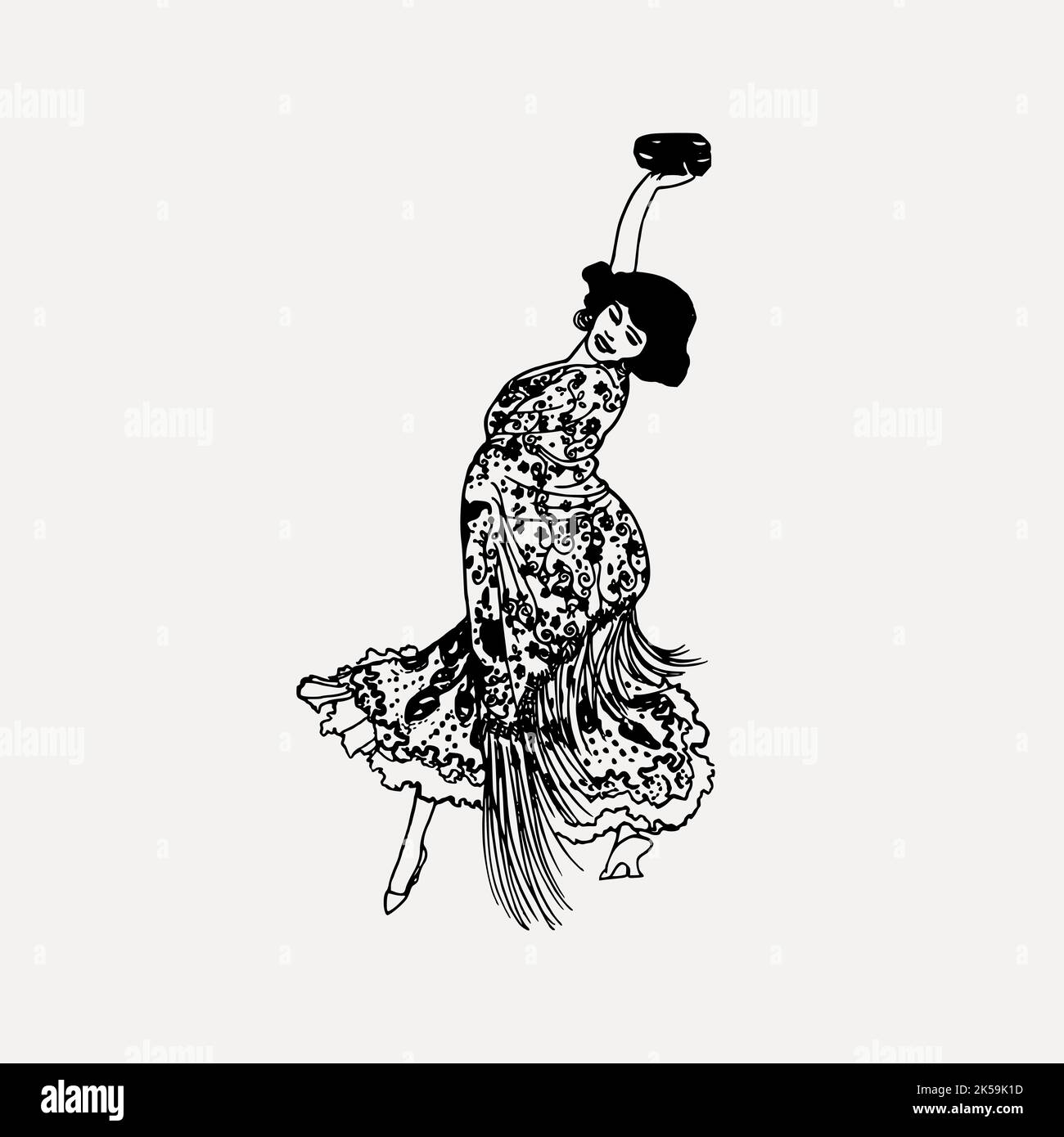 Female dancer drawing hi-res stock photography and images - Alamy