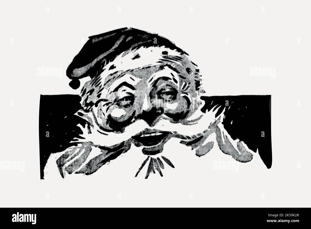 Santa Claus drawing, vintage Christmas illustration vector Stock Vector ...