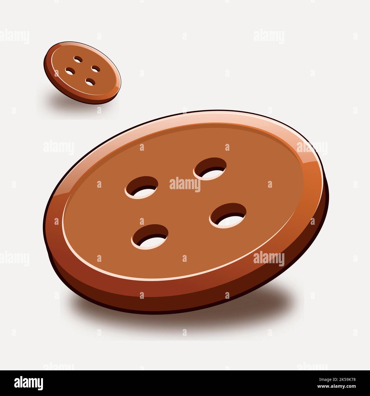 Brown button clipart hi-res stock photography and images - Alamy