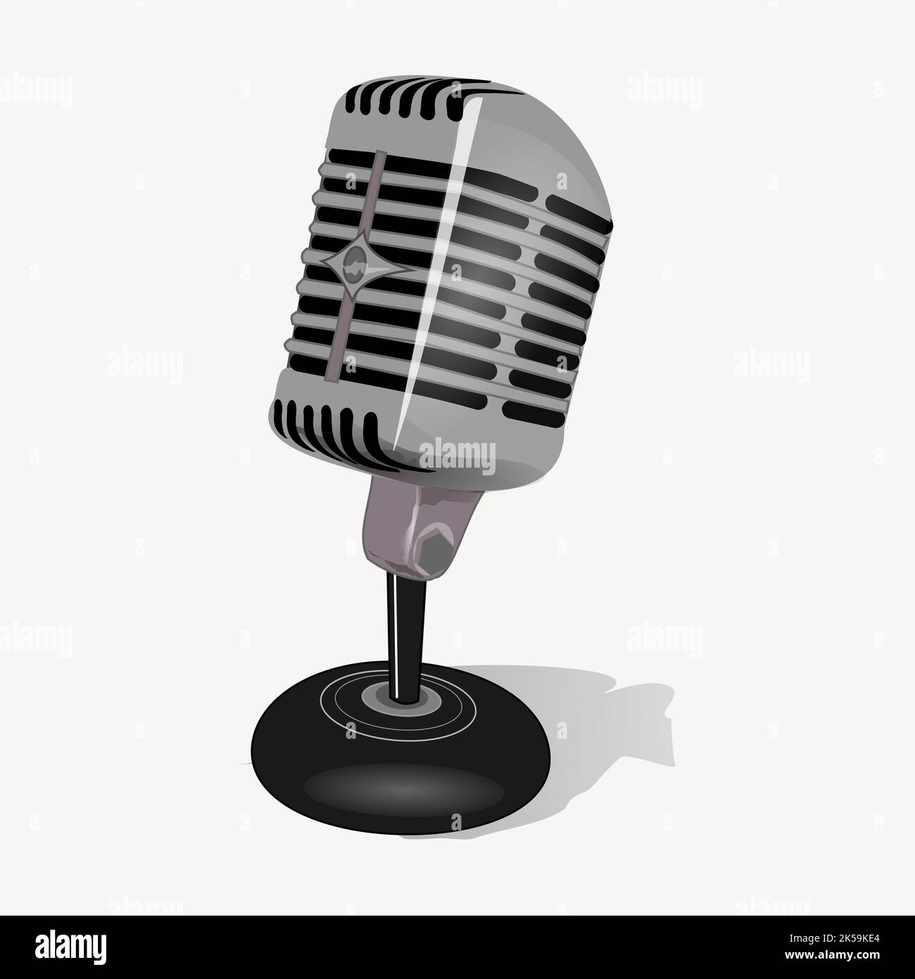 Microphone clipart, illustration vector Stock Vector Image & Art - Alamy