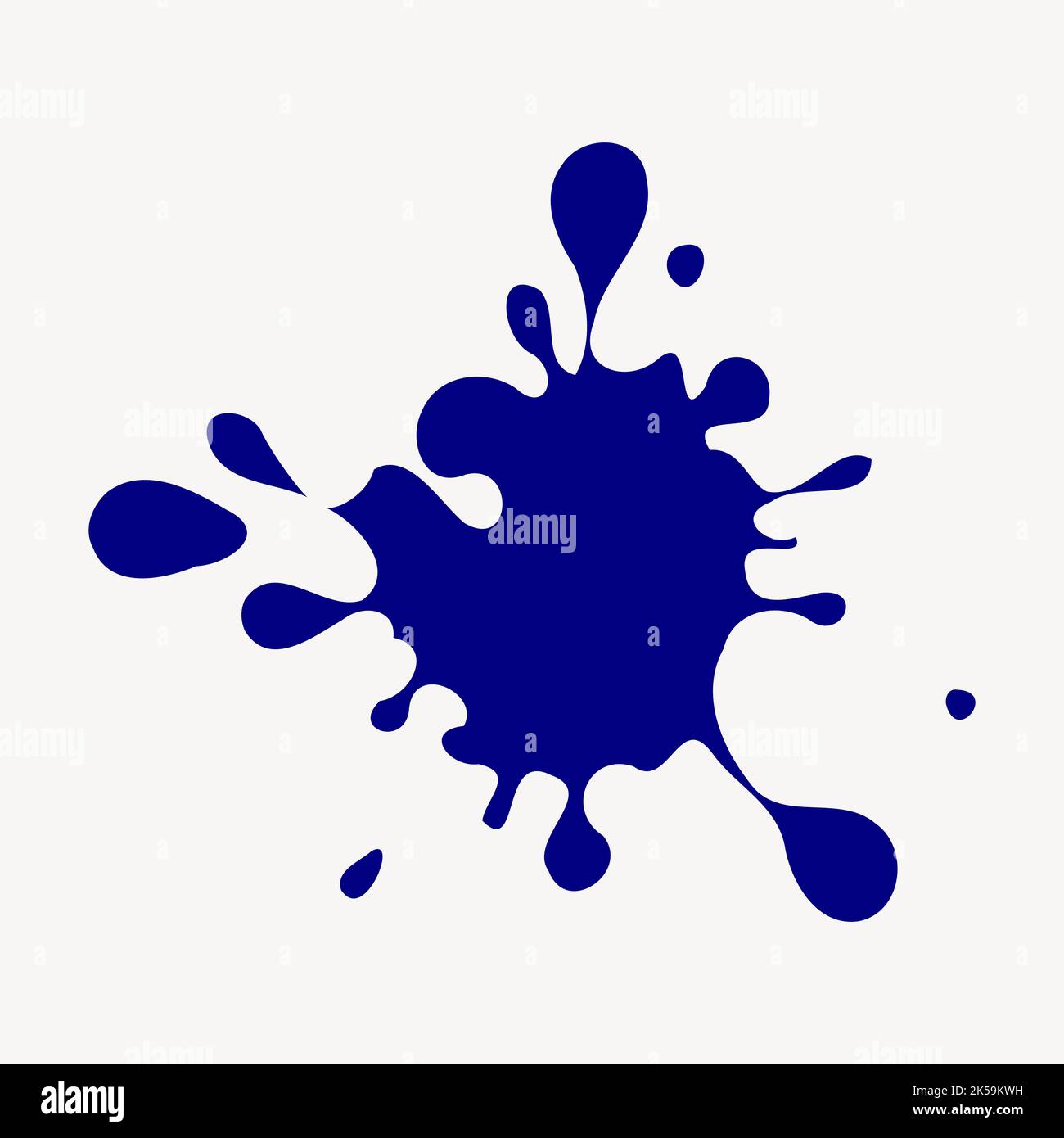 Ink splash clipart, blue illustration vector Stock Vector Image & Art ...