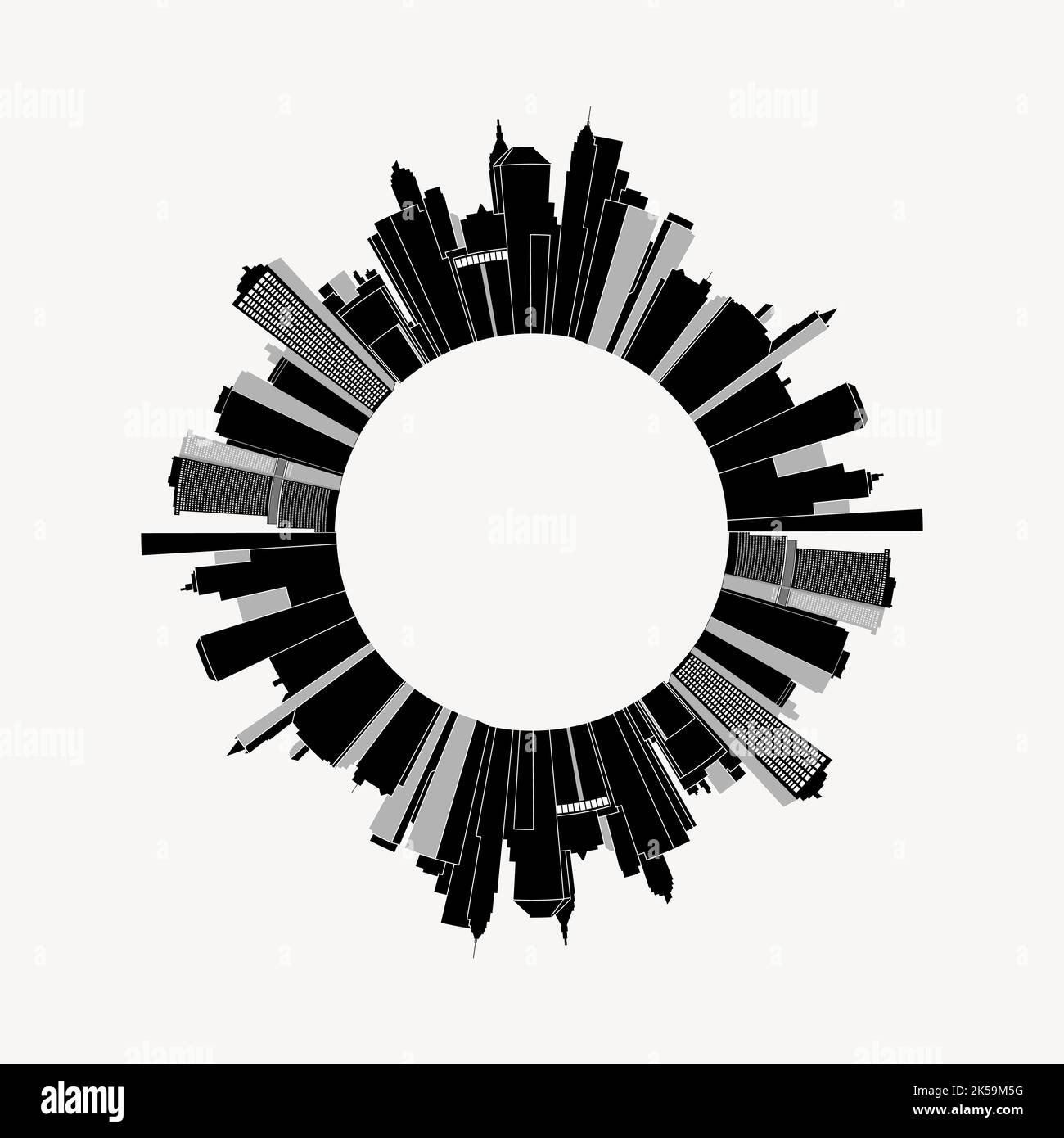 City frame clipart, illustration vector Stock Vector Image & Art - Alamy