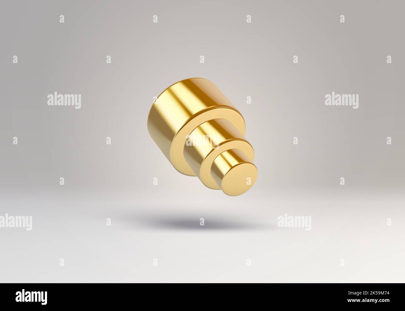 3D vector element or simple isolated golden shape Stock Vector Image ...